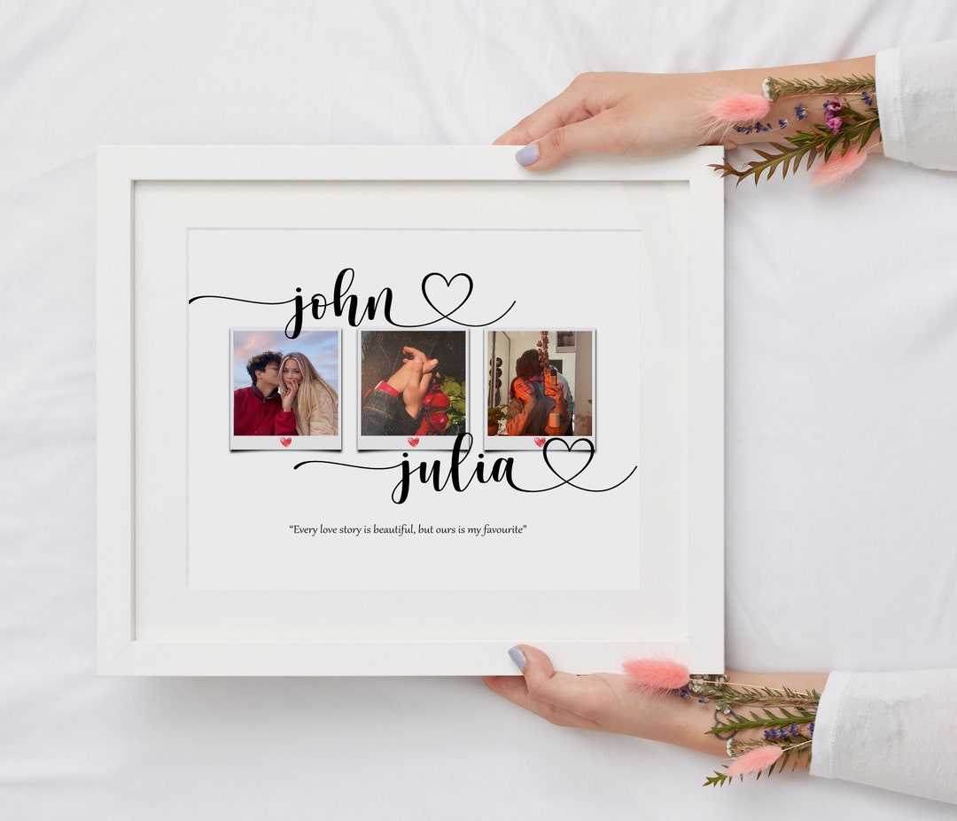 Custom Polaroid Frame, Personalized Photo Frame, Custom Picture Gift ...