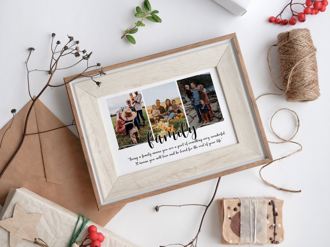 Personalized Family Gift, Family Photo Collage, Family Photo Gift ...