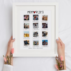 Travel Memories & Vacation Details Keepsake Poster, Custom Travel Decor ...