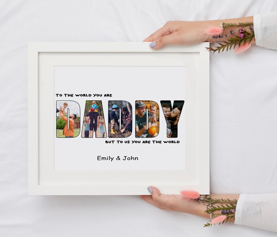 Daddy Photo Collage Customized Father's Gift Gift for - Etsy