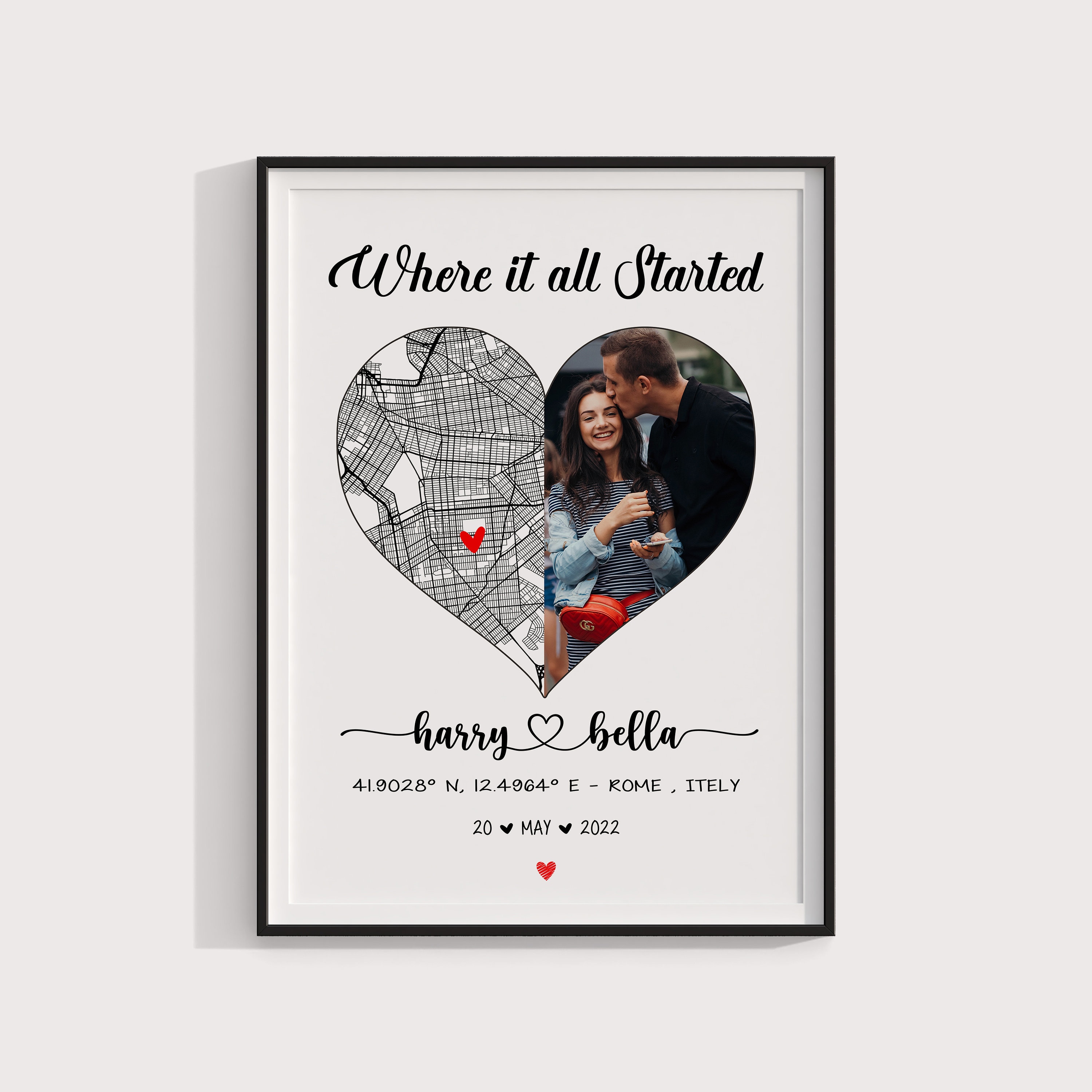 Where It All Began Picture Frame Personalized Where Love - Etsy