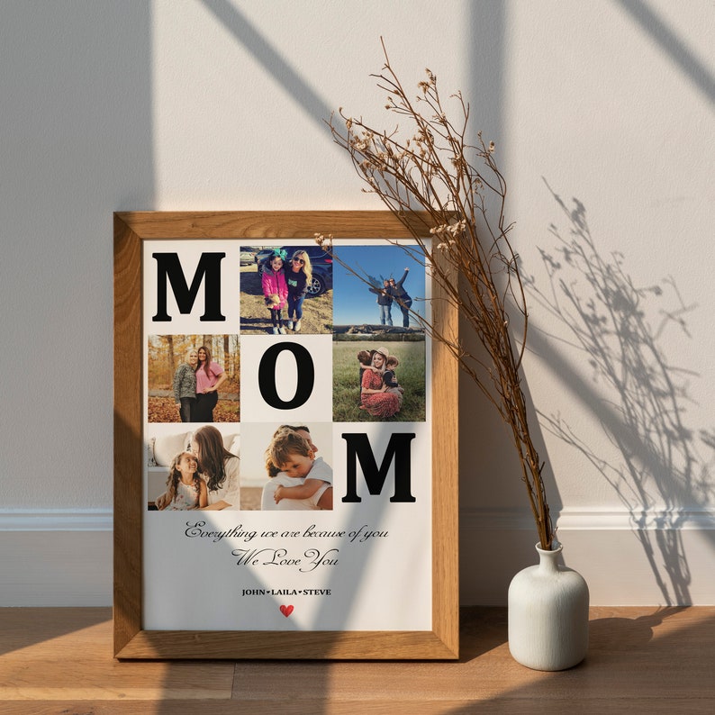 Personalized Mama Photo Collage Gift Custom Mama Gift - Etsy
