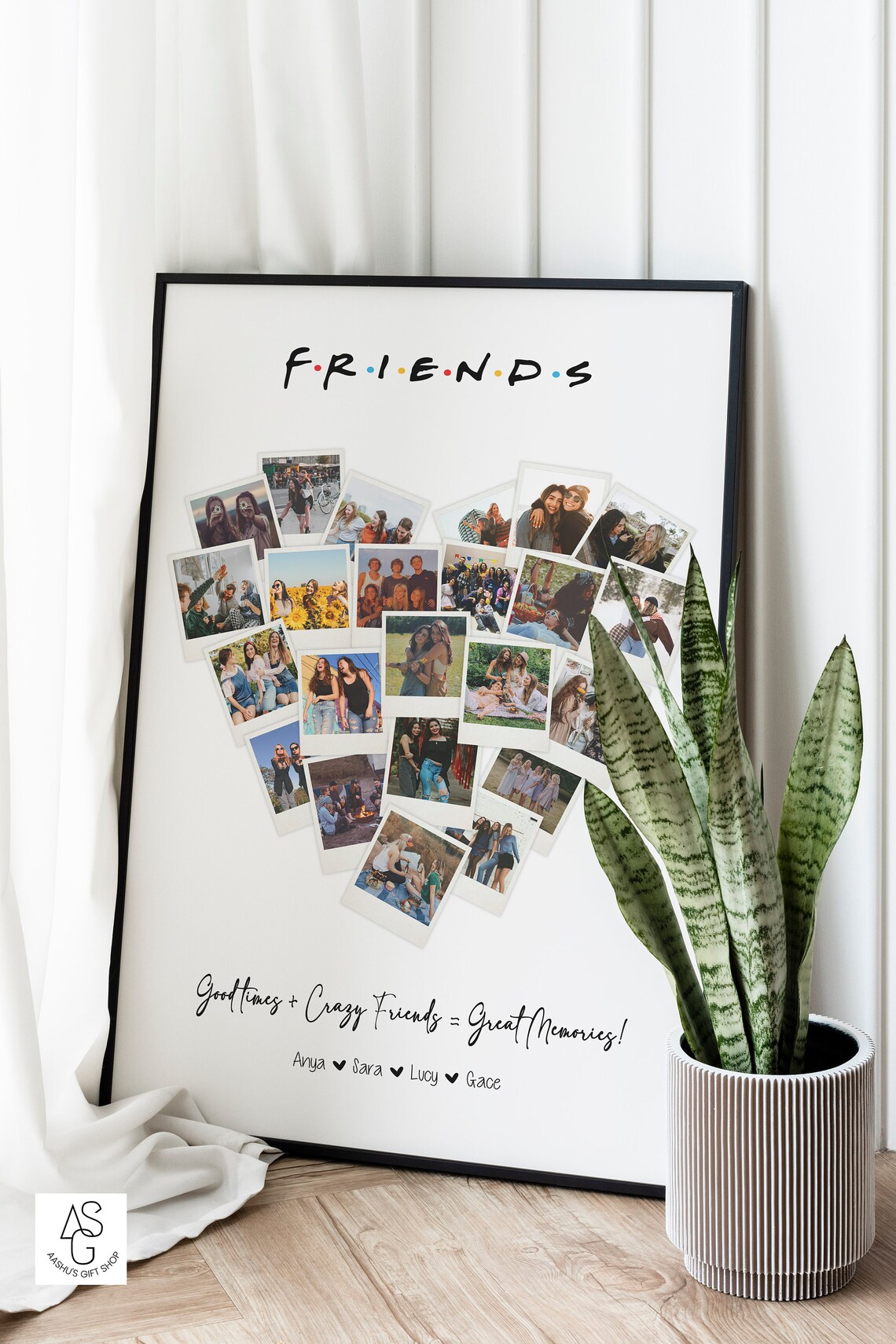Best Friend Gifts Best Friends Photo Collage Personalized - Etsy
