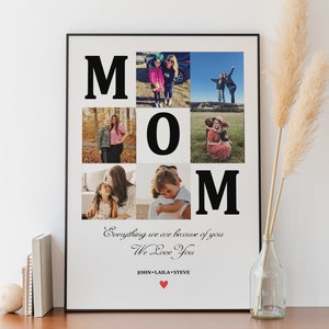 Personalized Mama Photo Collage Gift, Custom Mama Gift, Mothers Day ...