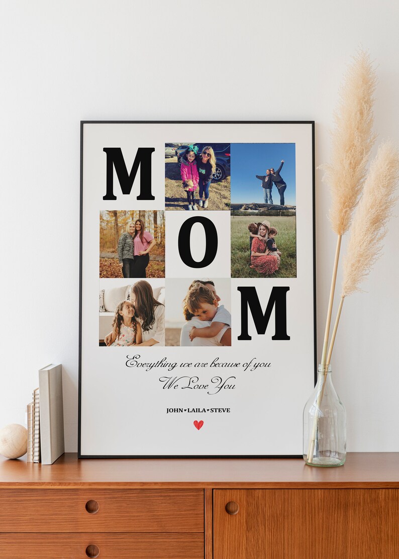 Personalized Mama Photo Collage Gift Custom Mama Gift - Etsy