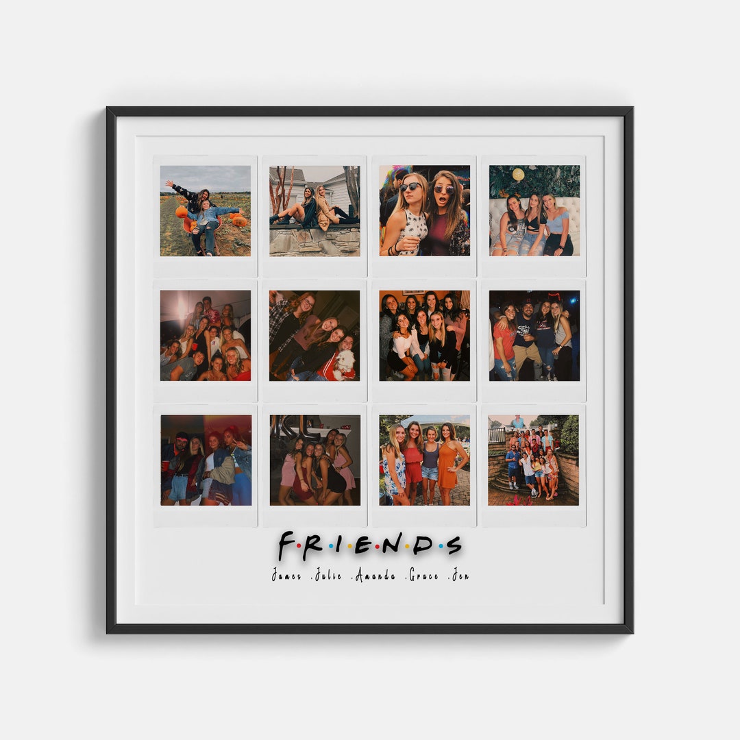 Best Friend Gifts, Best Friends Photo Collage, Personalized Best Friend ...