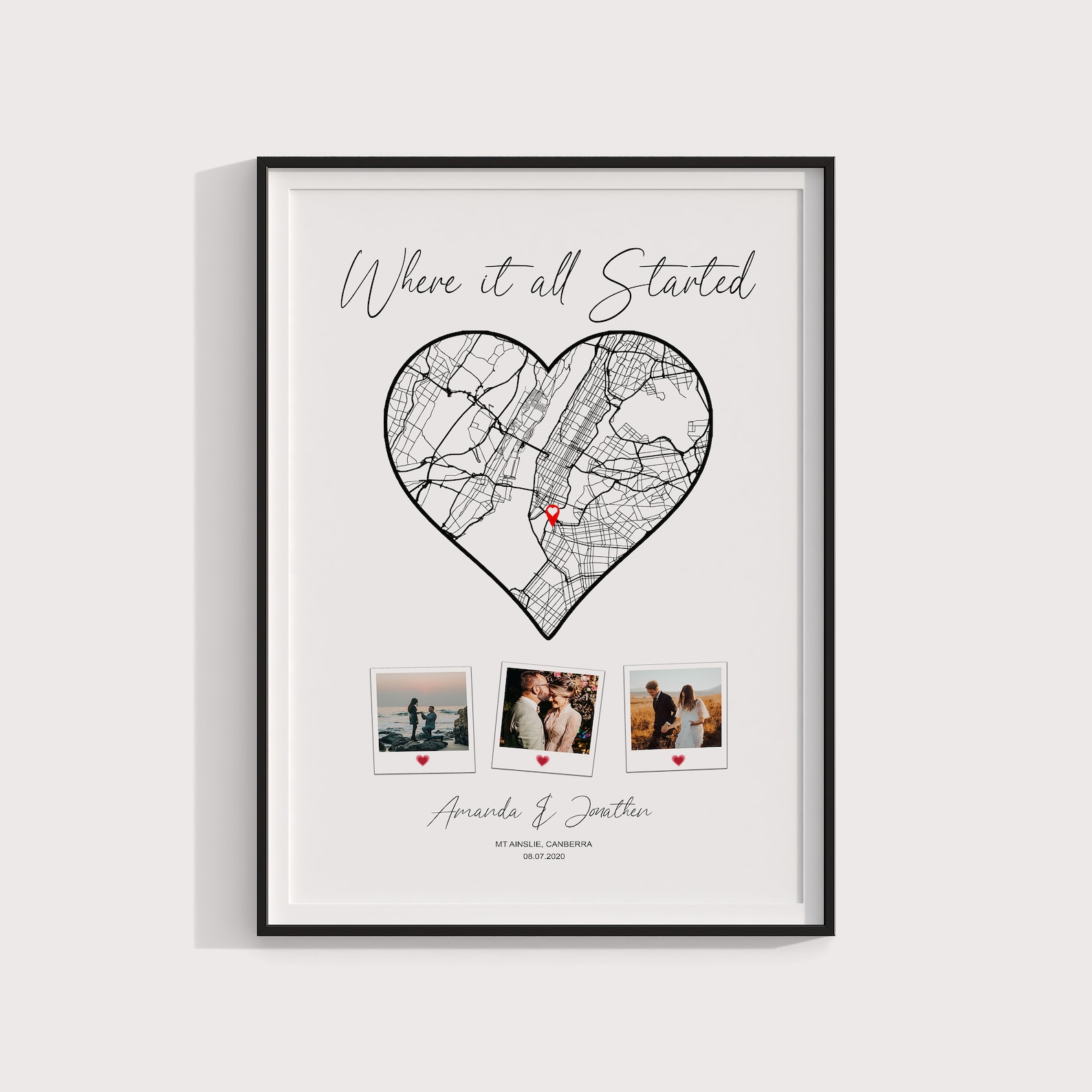 First Date Gift, Our First Date Memory, the Night We Met, Date Night ...