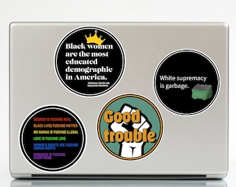 Anti Racist Stickers - Etsy