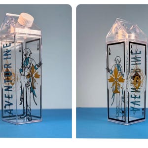 Honkai Starrail Character Vinyl Milk Carton Water Bottle (aventurine/dr ...