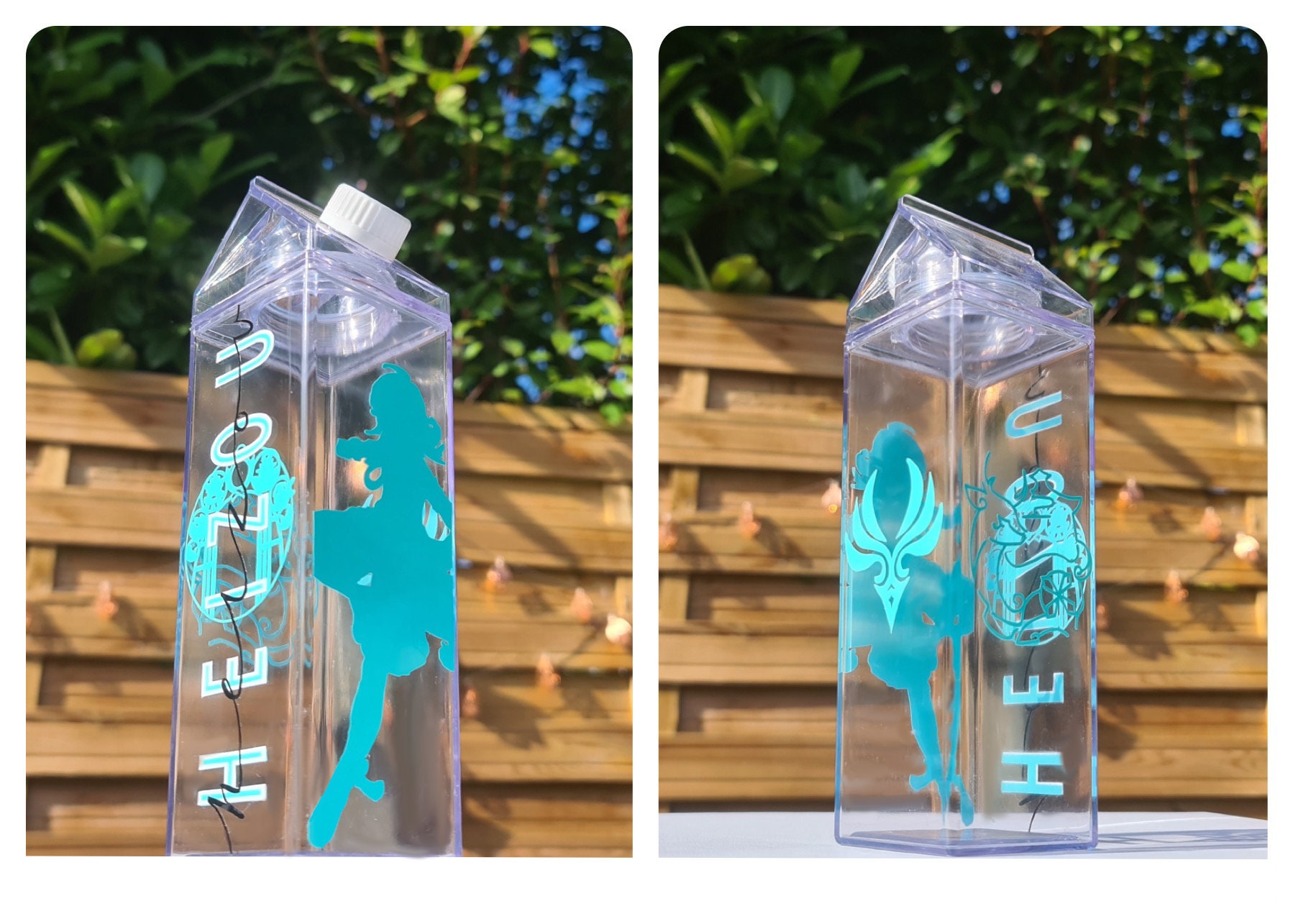 Genshin Impact Anemo Vision Character Vinyl Milk Carton Water Bottle ...