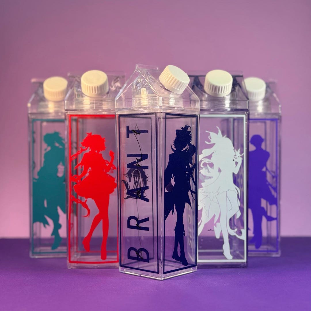 Wuthering Waves Character Vinyl Milk Carton Water Bottle Merch (brant ...