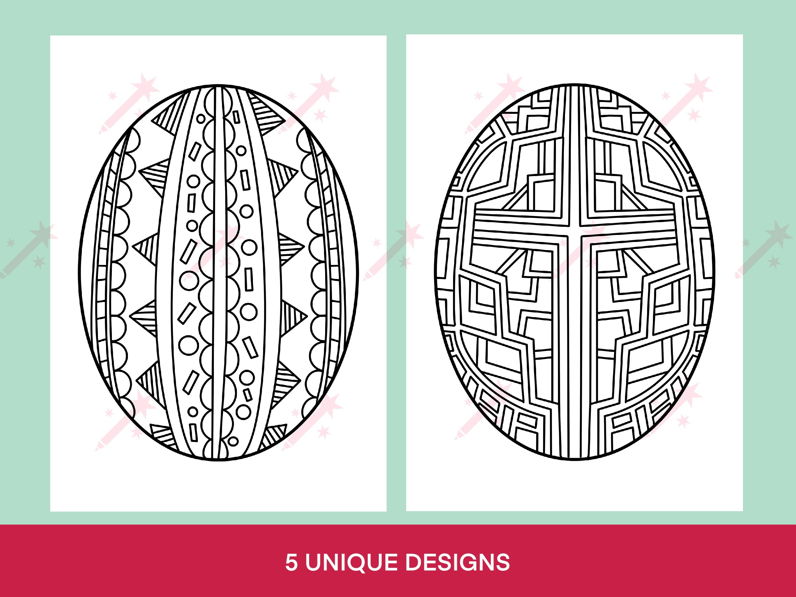 Mindfulness Easter Egg Colouring PRINTABLE BOOKLET | A4/US Letter Pdf ...