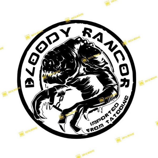 Rancor Silhouette - Etsy