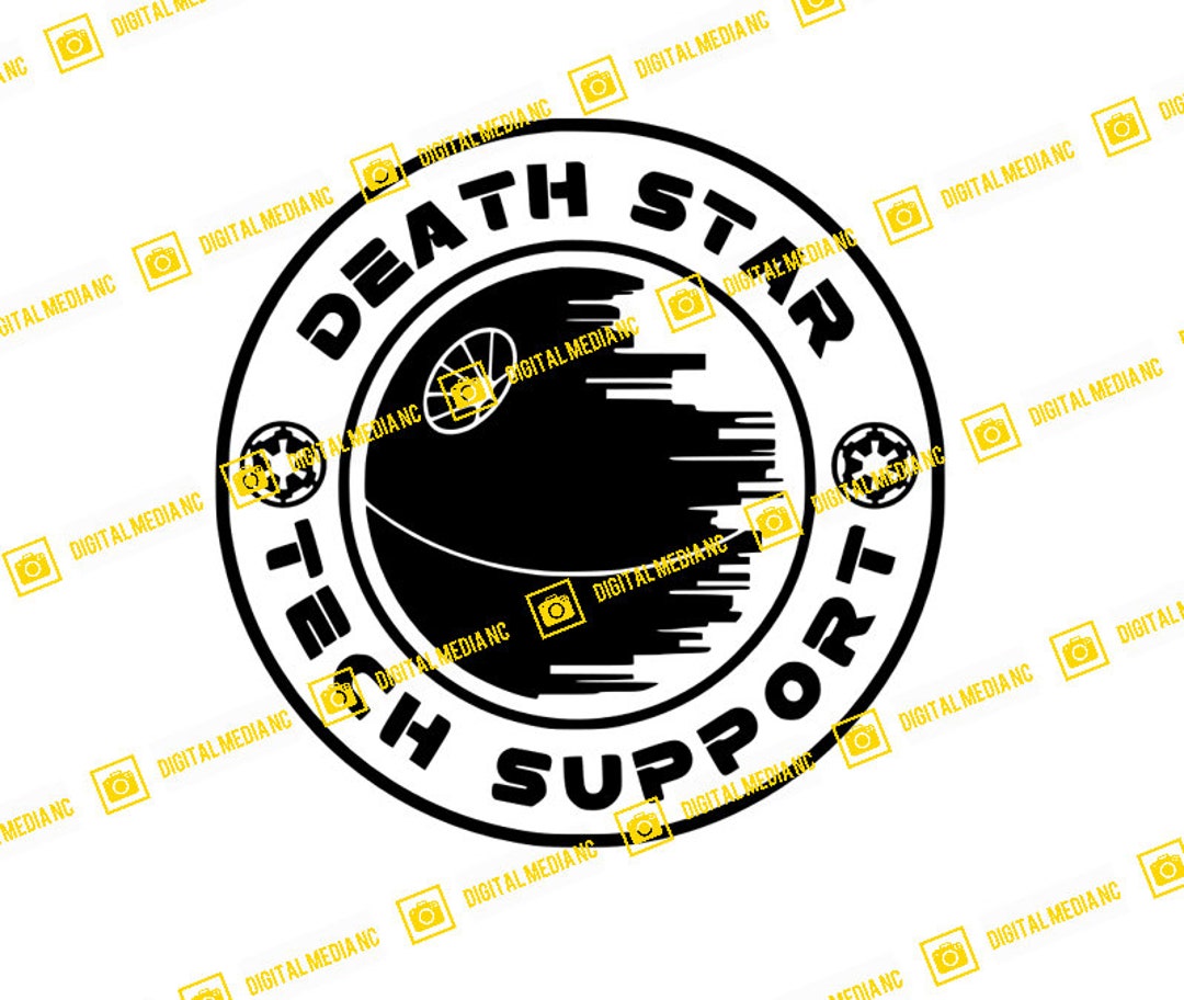 Star Wars Death Star Tech Support | SVG PNG | Silhouette Cricut Cutting ...