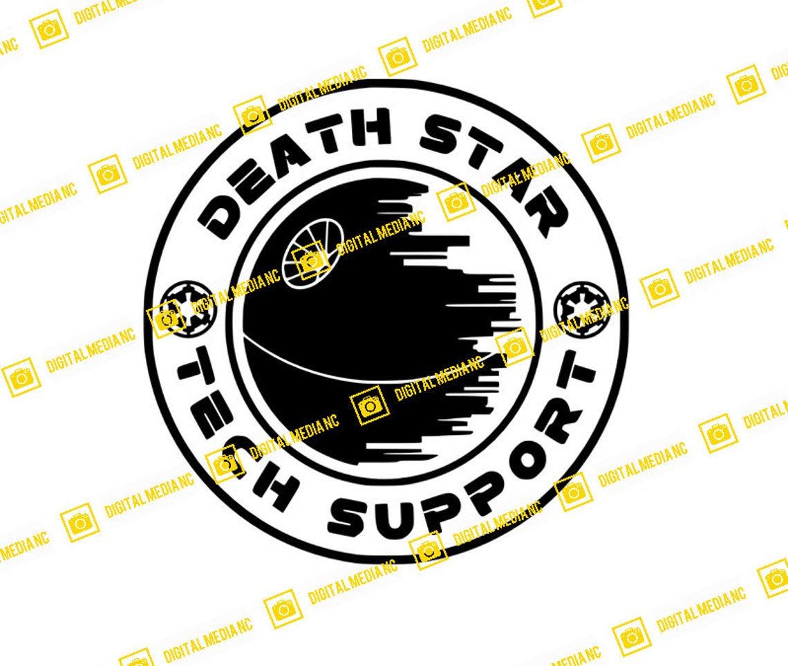 Star Wars Death Star Tech Support | SVG PNG | Silhouette Cricut Cutting ...
