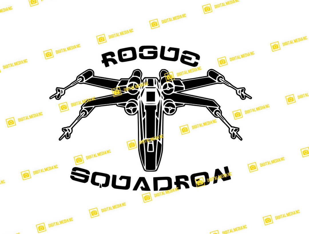 Star Wars, Rogue Squadron V2, X-wing, R2 D2 | SVG PNG | Silhouette ...