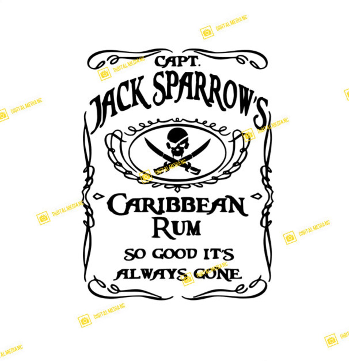 Jack Sparrow, Caribbean Rum, Pirates of the Caribbean | SVG PNG ...