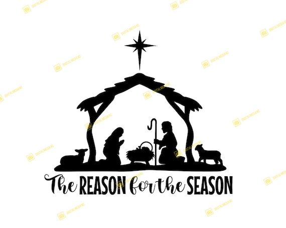 Jesus is the Reason for the Season Christmas Nativity SVG | Etsy