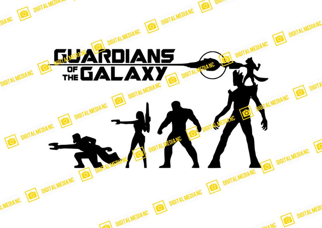 Guardians of the Galaxy, Star Lord, Gamora, Drax, Groot, Rocket | SVG ...
