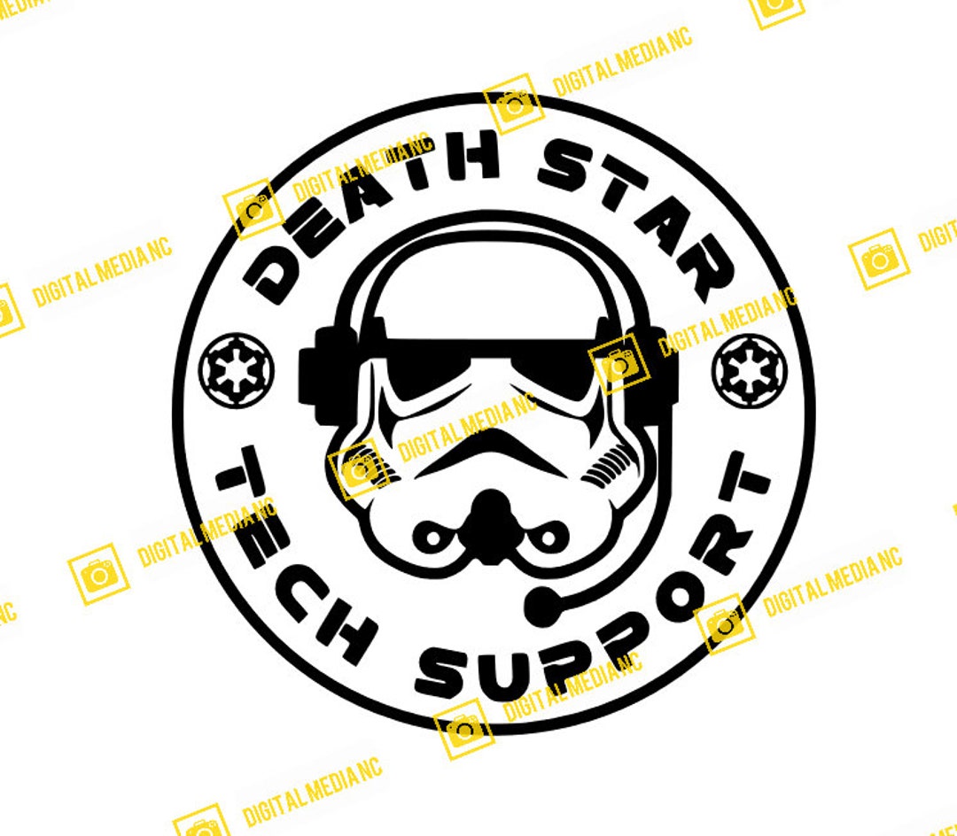 Star Wars Death Star Tech Support V4, Stormtrooper SVG PNG Silhouette ...