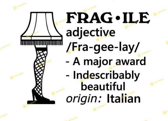 Fragile Leg Lamp Major Award Christmas Story Digital | Etsy