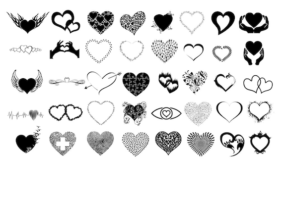 Heart Svg Bundle Heart Svg Cut File Png Bundle Commercial - Etsy
