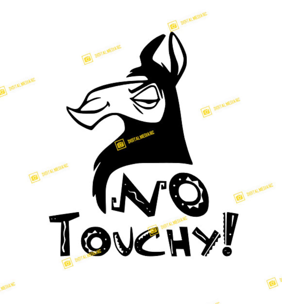 Emperor's New Groove, Kuzco, No Touchy, Llama | SVG PNG | Silhouette ...