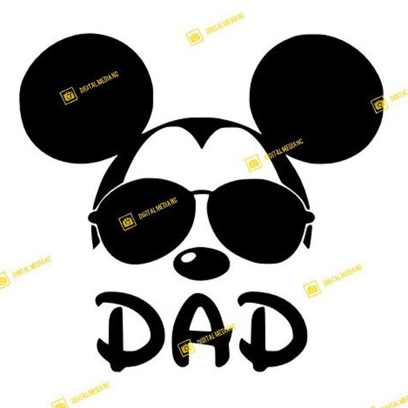 Mickey Dad Svg - Etsy