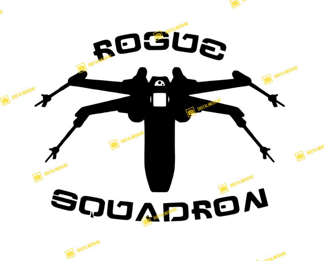 Star Wars, Rogue Squadron, X-wing, R2 D2 | SVG PNG | Silhouette Cricut ...