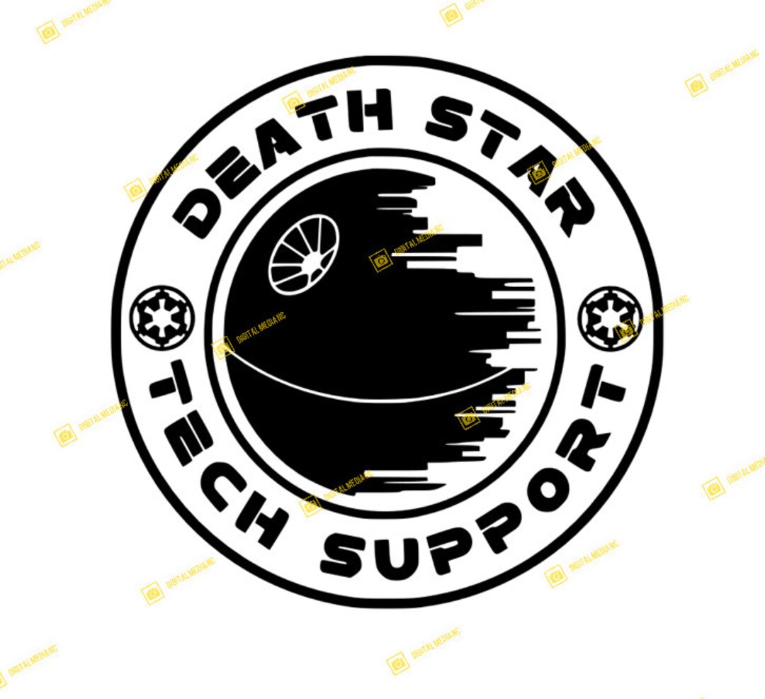 Star Wars Death Star Tech Support SVG PNG Silhouette - Etsy