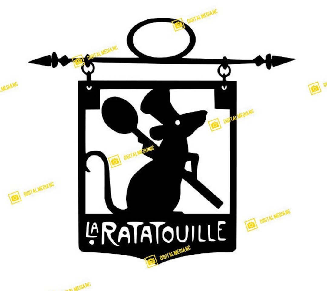 Ratatouille, Remy, Restaurant Kitchen Sign, Paris, France | SVG PNG ...