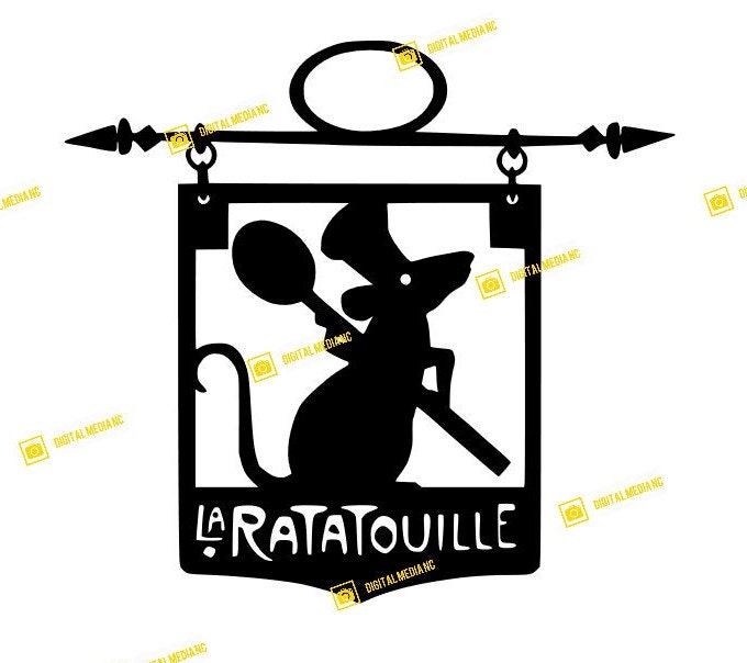 Ratatouille, Remy, Restaurant Kitchen Sign, Paris, France | SVG PNG ...