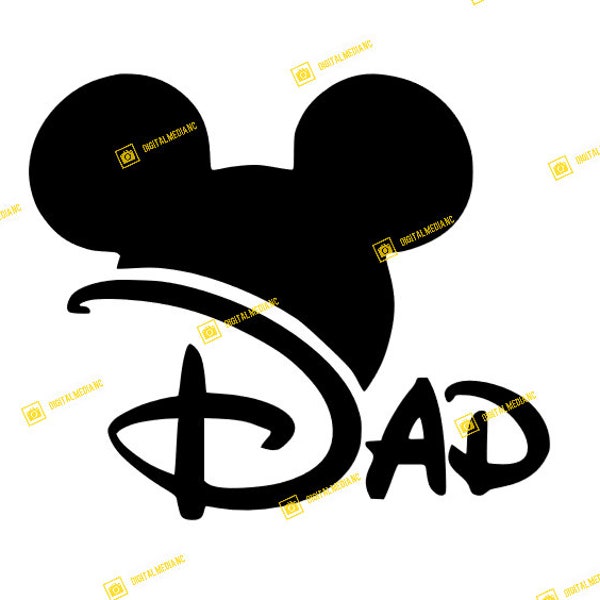 Mickey Dad Svg - Etsy