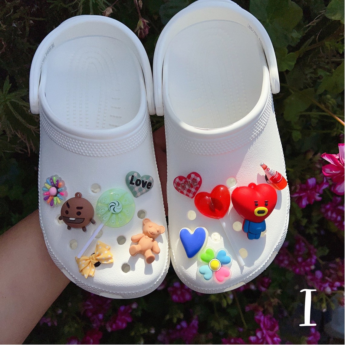 BTS Shoe Charms Crocs Cute Kpop Set | Etsy