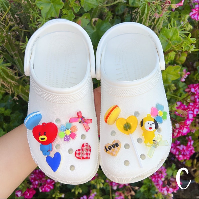 BTS Shoe Charms Crocs Cute Kpop Set | Etsy
