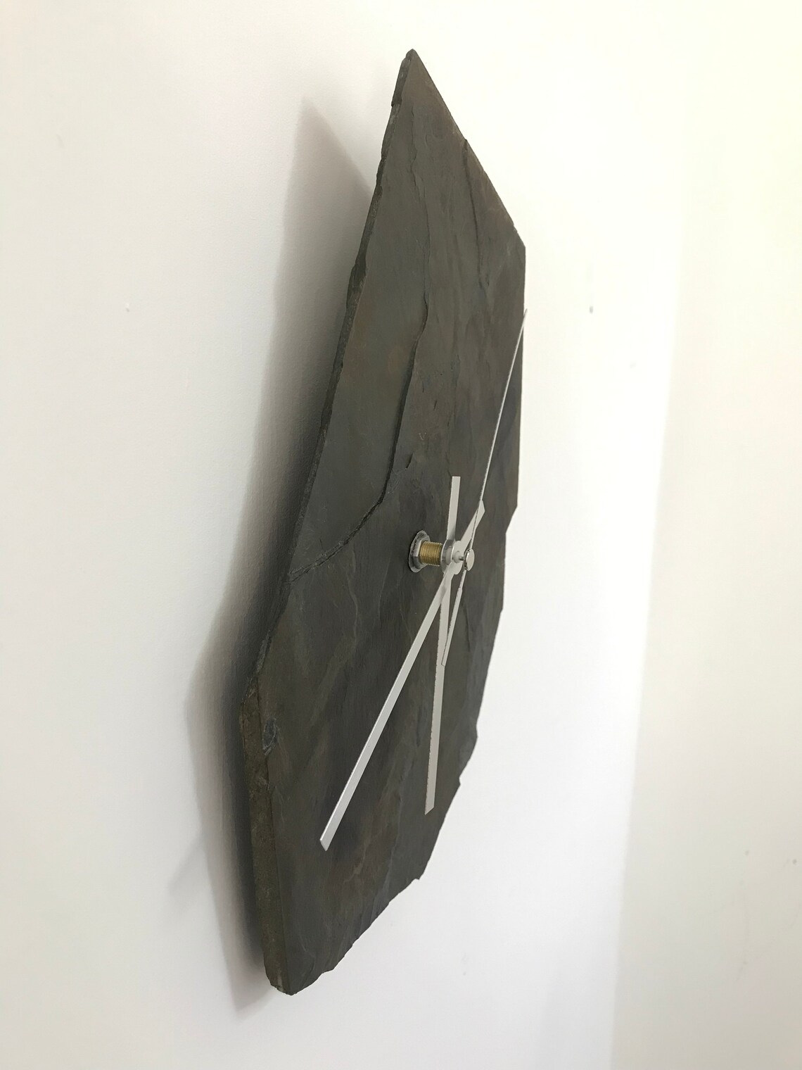 Natural Welsh Slate Wall Clock | Etsy