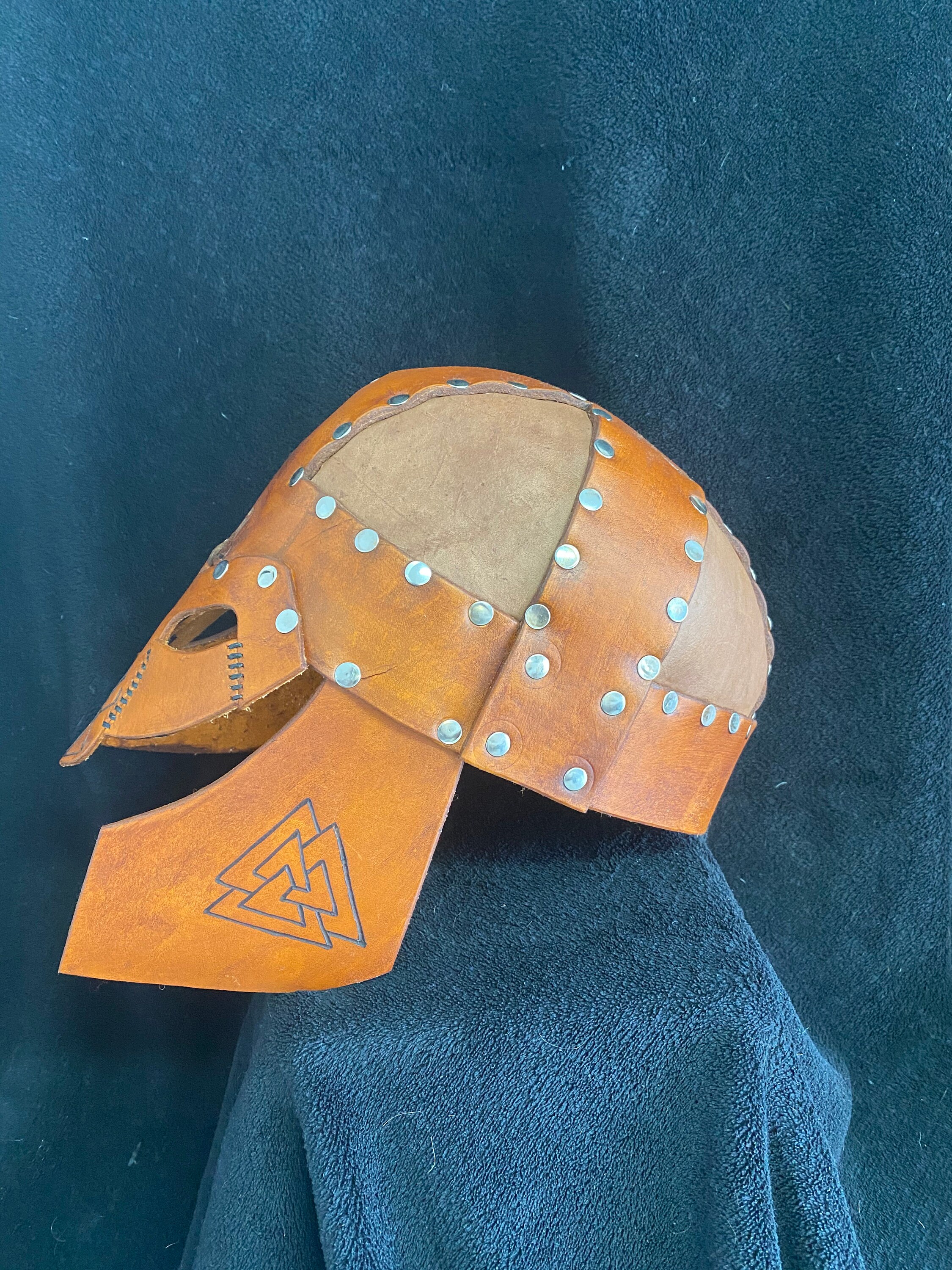 Leather Viking Helmet - Etsy