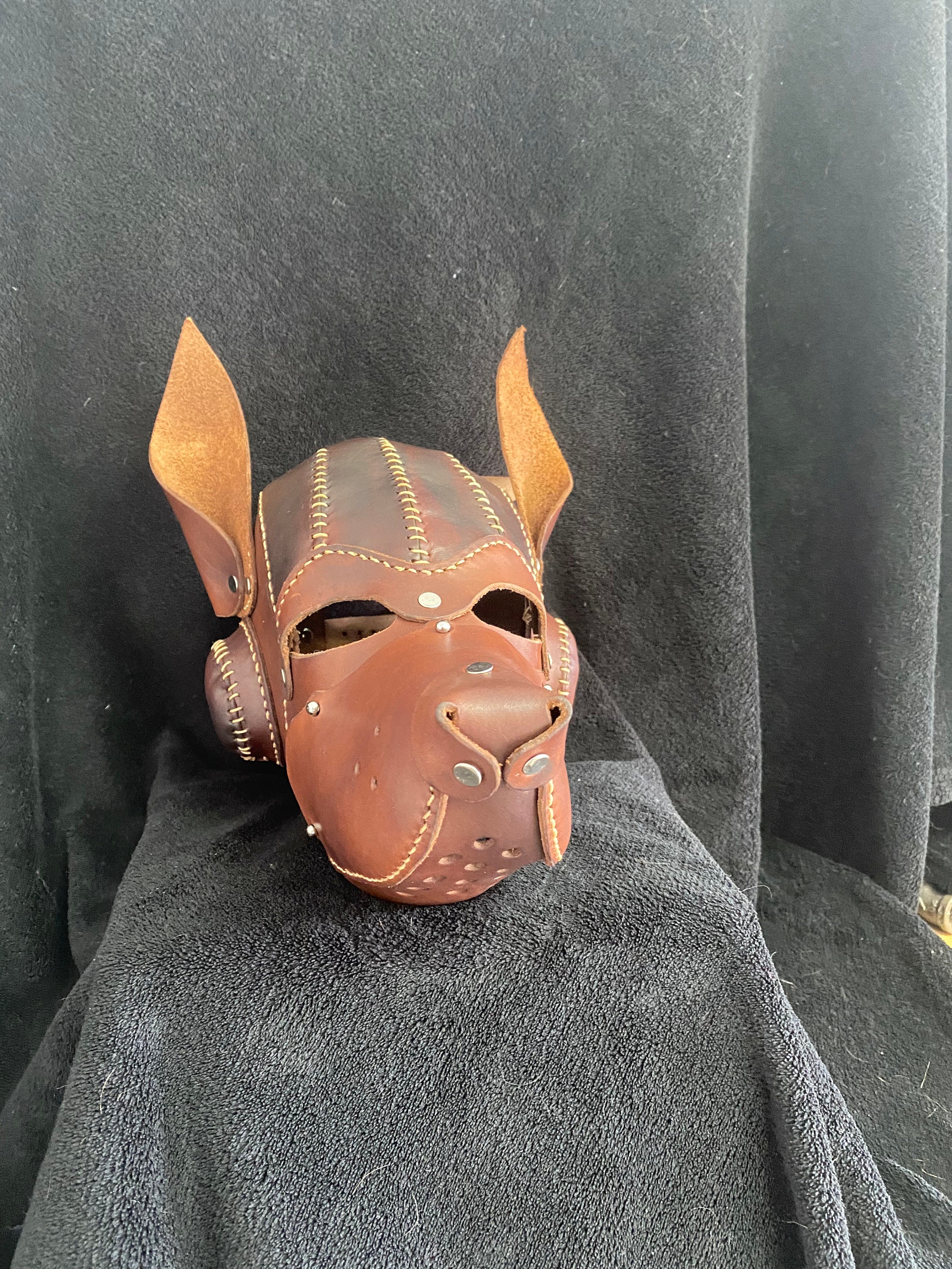 Leather Dog Mask - Etsy