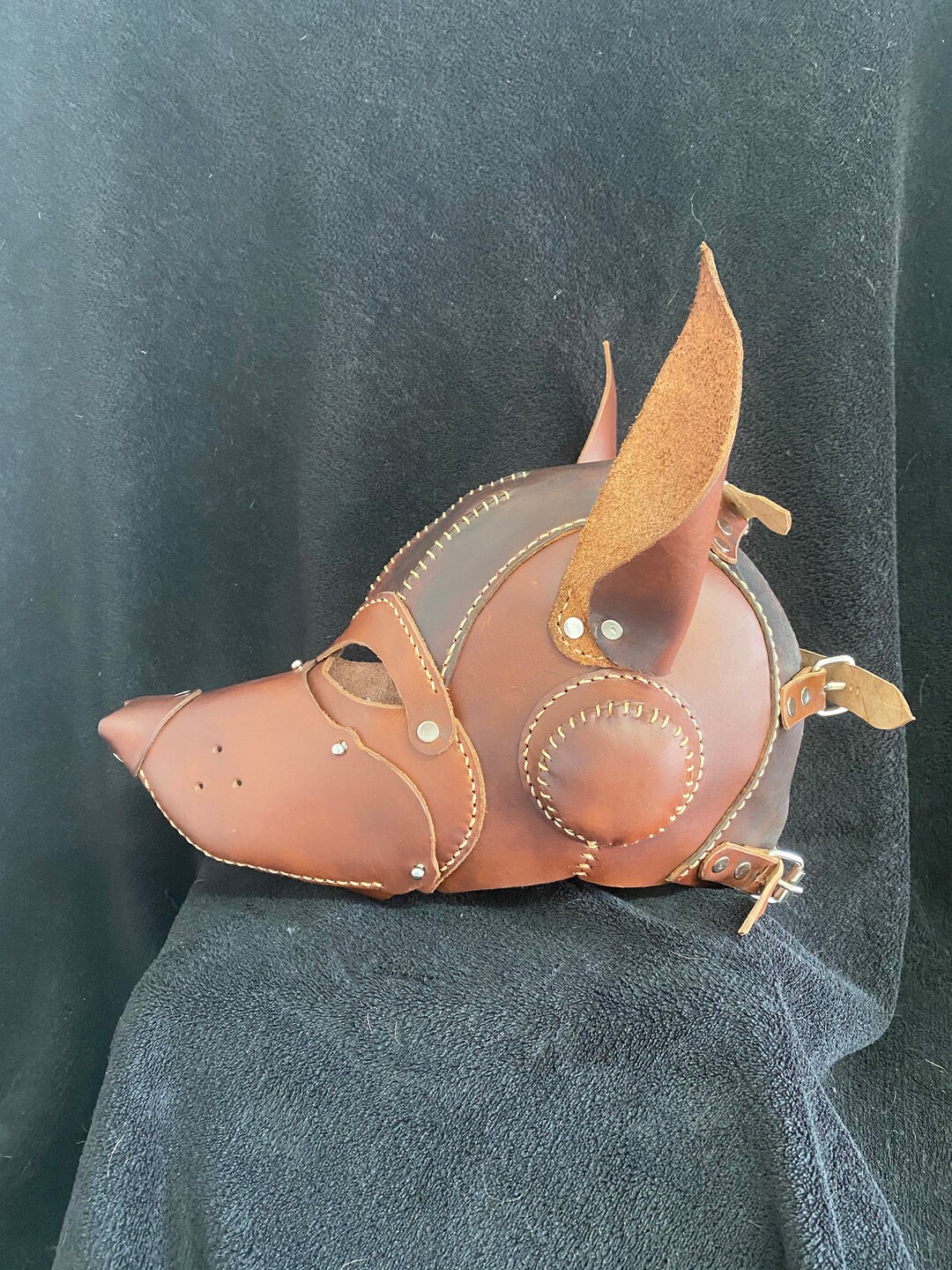 Leather Dog Mask - Etsy