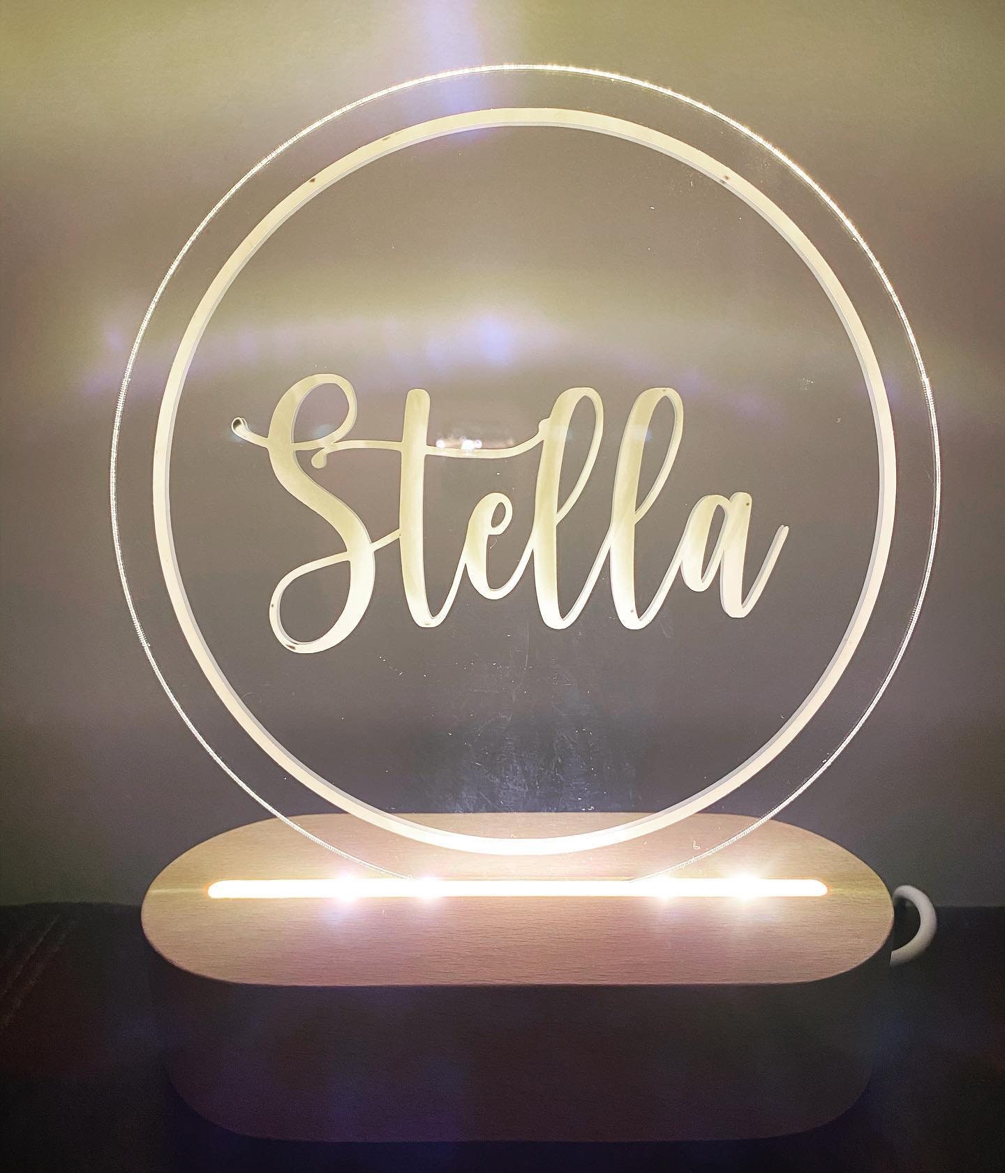 Personalised Nightlight LED Night Light Personalised Gift | Etsy