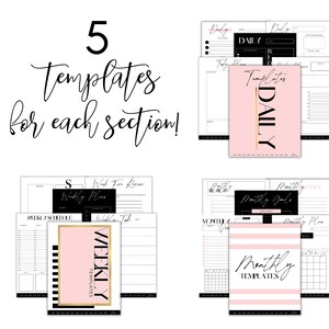 Black Girl Planner Pink Planner Templates Girl Boss Digital - Etsy