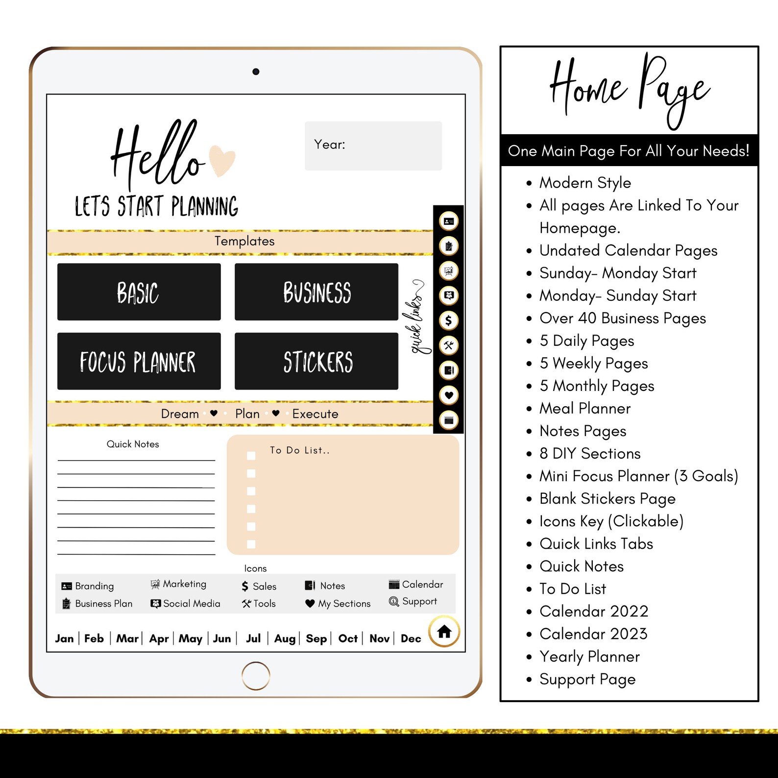 Digital Business Plannerbusiness Notebook Small Business - Etsy