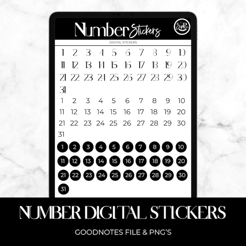 Number Stickers Aesthetic - Etsy