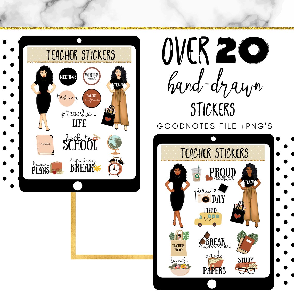 Goodnotes Stickers Teacher Stickers Digital Teacher | Etsy