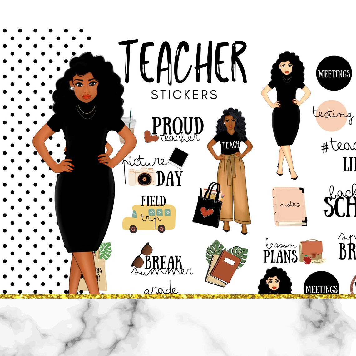 Goodnotes Stickers Teacher Stickers Digital Teacher | Etsy