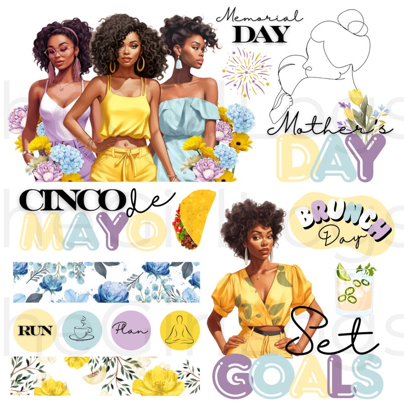 May 2024 Digital Stickers for Goodnotes, May Goodnotes Monthly Stickers ...