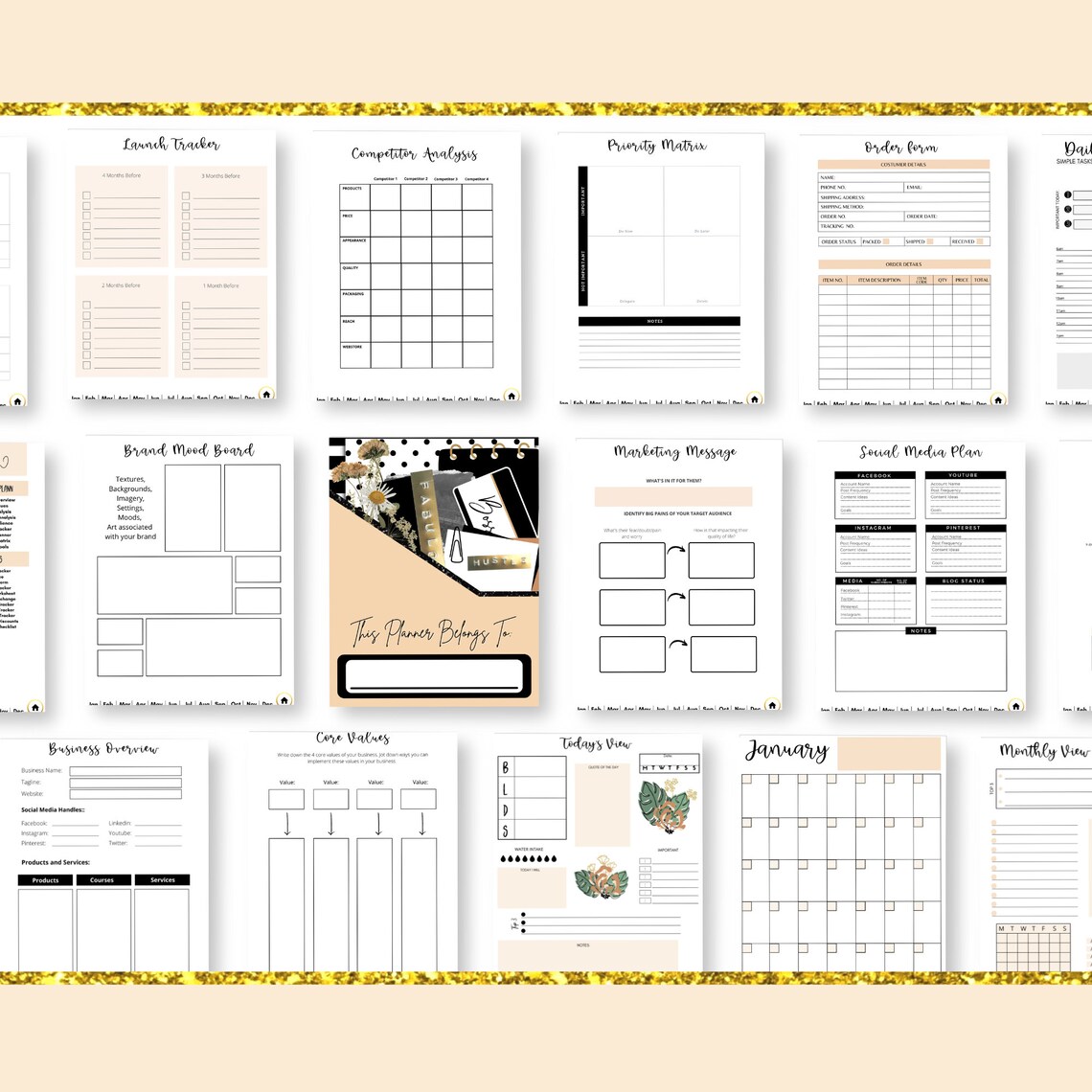 Digital Business Plannerbusiness Notebook Small Business - Etsy
