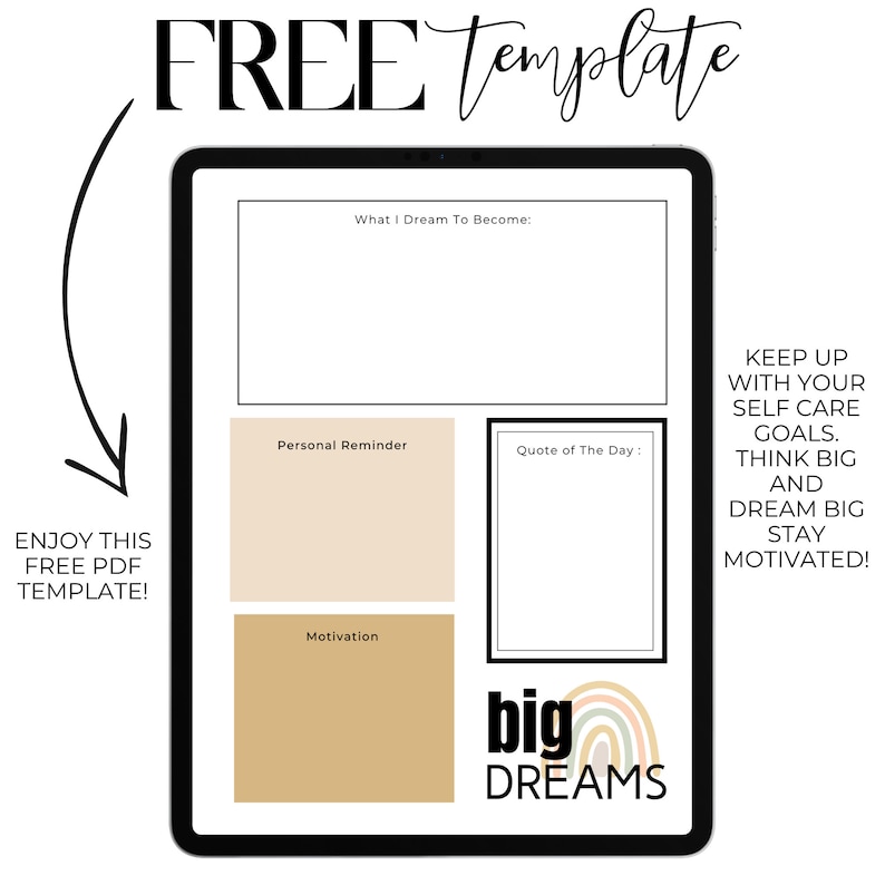 Manifest Goodnotes Stickers, Self Care Stickers Digital Manifestation ...