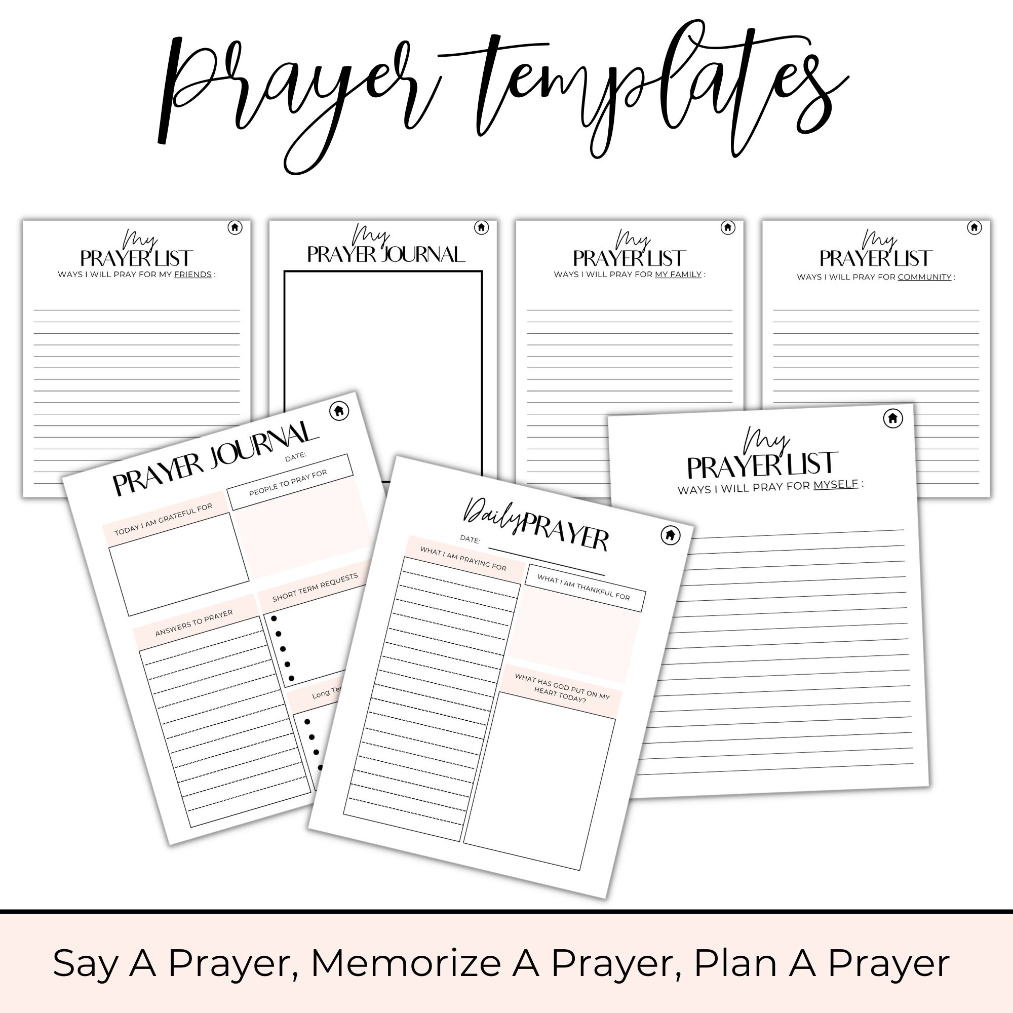 Prayer Planner, Digital Prayer Journal, Goodnotes Prayer Journal,prayer ...