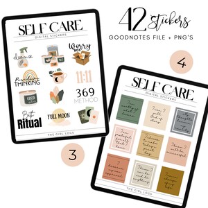 Manifest Goodnotes Stickers, Self Care Stickers Digital Manifestation ...